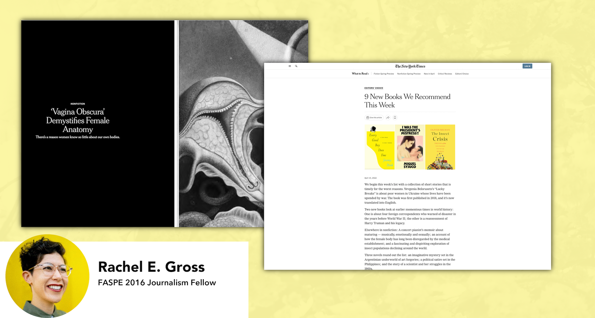 2016 Fellow Rachel E. Gross Recognized by the New York Times | FASPE